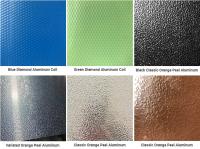 China Embossed Surface Treatment Aluminum Sheet Slit Edge Punching For Decoration for sale