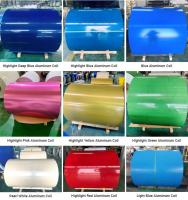 China Prepainted PE PVDF 1060 3003 3004 5052 Color Coated Aluminum Coil For Building Material for sale