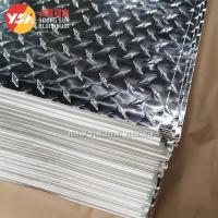 China 6061 Aluminum Diamond Plate 0.13 - 6.5mm Thick Aluminum Tread Plate for sale
