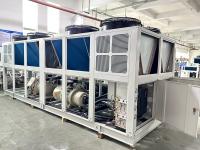 China 150HP Air-Cooled Variable-Frequency Screw Chiller with Integrated Water Tank & Pump Skid for sale
