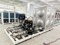 China 150HP Air-Cooled Variable-Frequency Screw Chiller with Integrated Water Tank & Pump Skid for sale