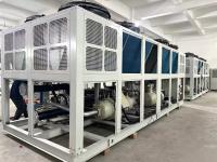 China 150HP Air-Cooled Variable-Frequency Screw Chiller with Integrated Water Tank & Pump Skid for sale