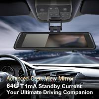 China Advanced Car Rear View Mirror Monitor with 64G Tf Card and 1mA Standby Current Your Ultimate Driving Companion for sale