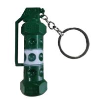 China Custom PVC Stun Grenade Key Chain - S/M/L/XL Sizes, 10-15 Day Production, Eco-Friendly Material for sale