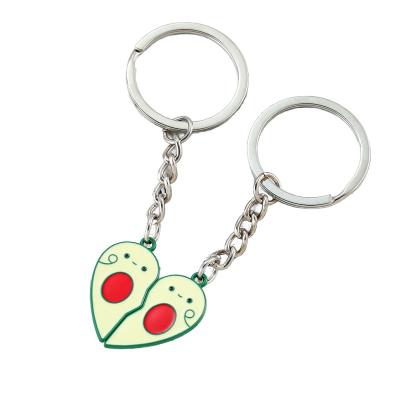 China Custom Heart-Shaped Avocado Keychain Pair - 8-Day Sample, 15-Day Production, ISO9000 Certified for sale