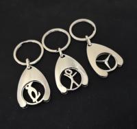 China Custom Logo Coin Keychain with Keyring - Multiple Metal Options & Electroplated Finishes - 500,000 Monthly Capacity for sale