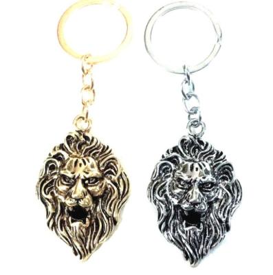 China Custom Lion Head Metal Keychain with Multiple Material Options - Zinc Alloy, Brass, Stainless Steel - ISO9000 Certified for sale