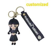 China Custom PVC Rubber Keychain with 2D/3D Logo - S/M/L/XL Sizes, 10-15 Day Production, 1 Piece MOQ for sale