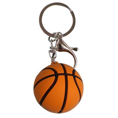 China Custom 3D PVC Sports Keychain - Basketball, Tennis Ball, Billiard Cue Designs, 2pcs MOQ, 10-15 Day Production for sale
