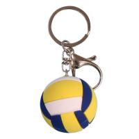 China Custom 3D PVC Sports Keychain - Basketball, Tennis Ball, Billiard Cue Designs, 2pcs MOQ, 10-15 Day Production for sale