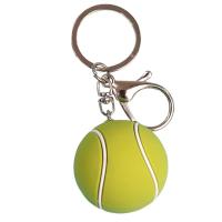 China Custom 3D PVC Sports Keychain - Basketball, Tennis Ball, Billiard Cue Designs, 2pcs MOQ, 10-15 Day Production for sale