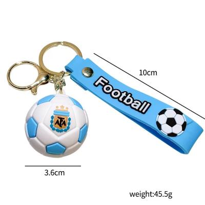 China Custom PVC Soft Rubber Sports Keychains - 3D Baseball Basketball Football Pendants with 10-15 Day Production & Custom Sizes for sale