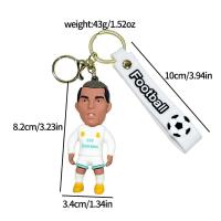 China Custom PVC Soft Rubber Sports Keychains - 3D Baseball Basketball Football Pendants with 10-15 Day Production & Custom Sizes for sale