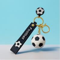 China Custom PVC Soft Rubber Sports Keychains - 3D Baseball Basketball Football Pendants with 10-15 Day Production & Custom Sizes for sale