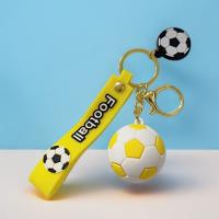 China Custom PVC Soft Rubber Sports Keychains - 3D Baseball Basketball Football Pendants with 10-15 Day Production & Custom Sizes for sale