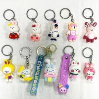 China Custom Soft PVC Keychain 3D Rubber Keyring with Logo - S/M/L/XL Sizes, 2pcs MOQ, 10-15 Day Production for sale
