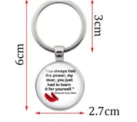 China Custom Wizard of Oz Good Witch Keychain with Round Printing - 500,000 Monthly Capacity & 8-Day Samples for sale
