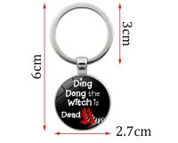 China Custom Wizard of Oz Good Witch Keychain with Round Printing - 500,000 Monthly Capacity & 8-Day Samples for sale