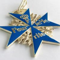 China Custom WW1 German Cap Badges Order of Prussia Award Medal with Wing Sword Design - Multiple Materials & Plating Options for sale