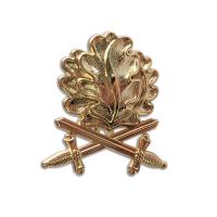 China Custom Double Sword Metal Badge with Oak Leaf Medal Knight Iron Cross Pin Brooch - 8 Day Sample & ISO9000 Certified for sale