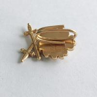 China Custom Double Sword Metal Badge with Oak Leaf Medal Knight Iron Cross Pin Brooch - 8 Day Sample & ISO9000 Certified for sale