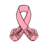 China Custom Crossed Pink Ribbon Enamel Pin - Breast Cancer Awareness Metal Craft with 8-Day Sample & ISO9000 Certification for sale