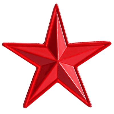 China Custom Gold Star Metal Badge Brooch 3D Lapel Pin - 8-Day Sample, 500K Monthly Capacity, ISO9000 Certified for sale