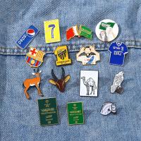 China Custom UAE Oman National Day Lapel Pin Badges 0.8-3.0mm Thickness Zinc Alloy Custom Logo for sale