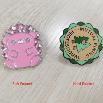 China Custom Enamel Pins 0.8-3.0mm Thickness with No MOQ - Hard & Soft Enamel Lapel Badges Manufacturer for sale