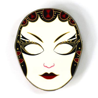 China Custom Enamel Pins 0.8-3.0mm Thickness Zinc Alloy Magnetic Brooch Lapel Badges with Gold Plating for sale