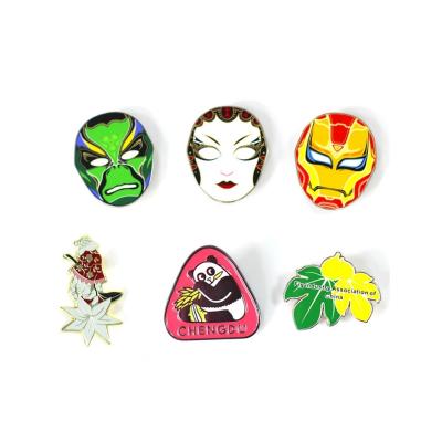 China Custom 3D Logo Hard Soft Enamel Metal Magnetic Badge Lapel Pin 0.8-3.0mm Thickness with Backing Card for sale