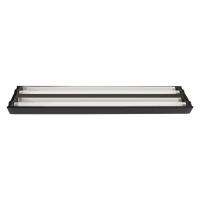 China Rectangle Reptile Heat Lamp Fixture Dual T5 UVB Low Profile for sale