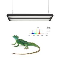 China Rectangle Reptile Heat Lamp Fixture Dual T5 UVB Low Profile for sale