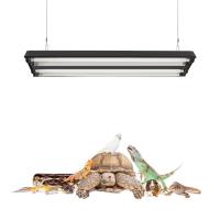 China Terrarium Hood Dual Reptile Light Fixture 24W 48W T5 HO Linear UVB Bulb for sale