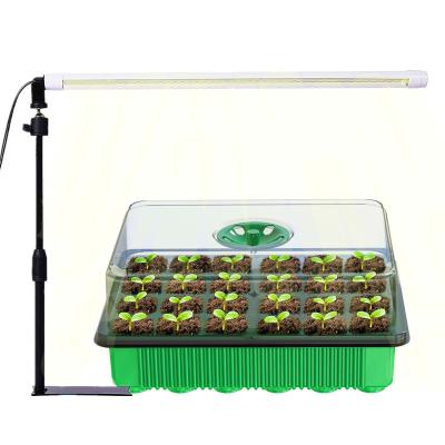 China Indoor Plants Seedlings Succulents Tabletop Grow Lights With Stand Full Spectrum for sale