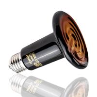 China Infrared Reptile Heat Lamp Bulb 50W - 150W Ceramic Heater Bulb For Turtle Snake Chicken for sale