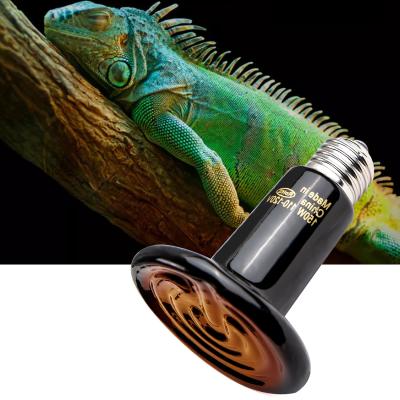 China Infrared Reptile Heat Lamp Bulb 50W - 150W Ceramic Heater Bulb For Turtle Snake Chicken for sale