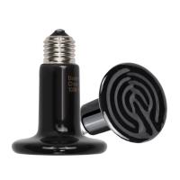 China Chicken Lizard Turtle Reptile Heat Lamp Infrared Ceramic Heat Lamp Black Emitter Bulb for sale