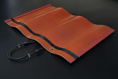 China Hot Sales BIPV Photovoltaic Solar Panel Cell Curved Solar Tile for Villa Roof for sale