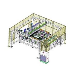 China Aluminium Solar Panel Frame Cutting Machine for PV Turnkey Line for sale