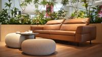 China Modern Adjustable Backrest Double Sofa Contemporary Apartment Furniture for sale
