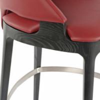China Comfortable Bar Stools Modern Minimalist Design Premium Leather Metal Materials for sale