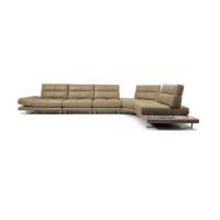 China L Shaped Adjustable Leather Sofa Modern Sectional For Apartments Villas Hotels for sale