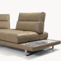 China L Shaped Adjustable Leather Sofa Modern Sectional For Apartments Villas Hotels for sale