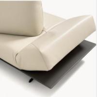 China Modern Leather Sofa Suspended Base Movable Seat for Apartments Villas Hotels for sale