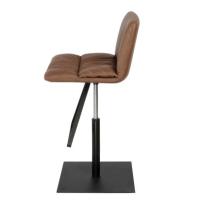China Adjustable Lounge Chair Stylish Leather Bar Stool Cafe Hotel Counter Height Stool for sale