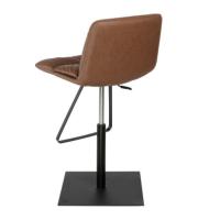 China Adjustable Lounge Chair Stylish Leather Bar Stool Cafe Hotel Counter Height Stool for sale