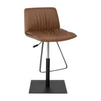 China Adjustable Lounge Chair Stylish Leather Bar Stool Cafe Hotel Counter Height Stool for sale