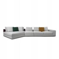 China Modern Irregular Looped Velvet Fabric Sofa Luxury Hotel Furniture Modular L Shaped Design for sale