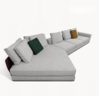 China Modern Irregular Looped Velvet Fabric Sofa Luxury Hotel Furniture Modular L Shaped Design for sale